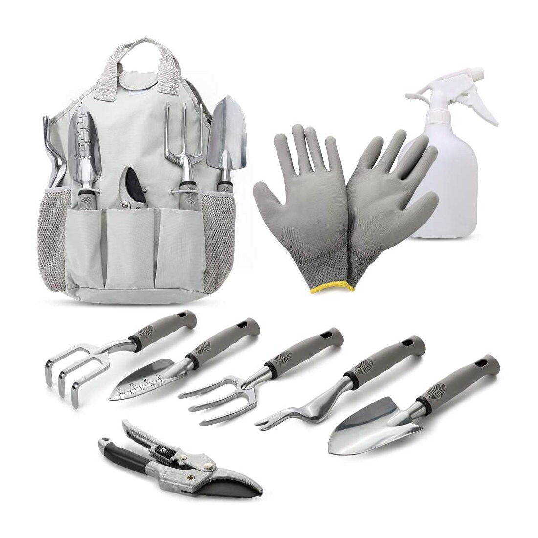 9 Pieces Gardening Tool Kit Heavy Duty Kit Garden Set Hand Tools ...